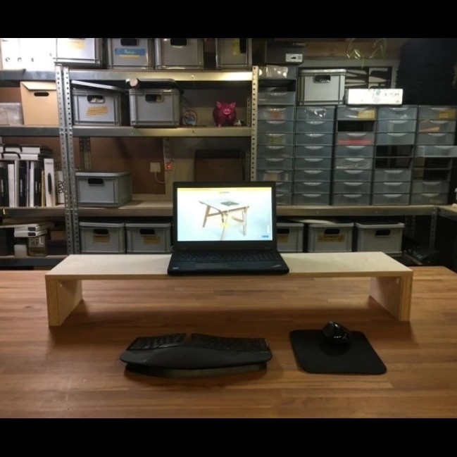 Jual Meja Laptop Meja Monitor Meja Komputer kayu 120x20x25cm meja PC ...