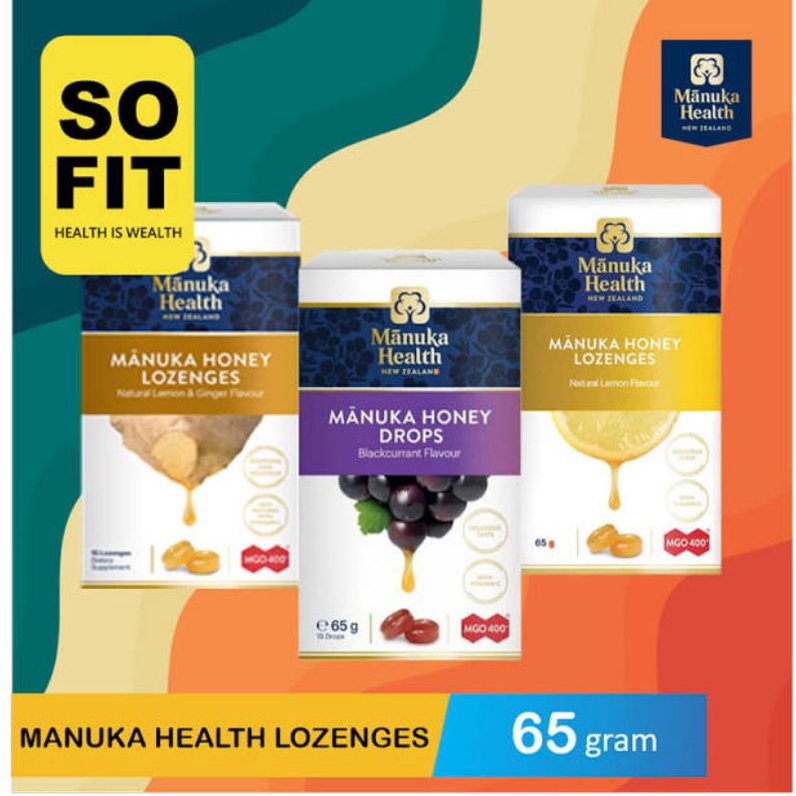 Jual Manuka Health Lozenges MGO 400+ Manuka Honey Permen Madu isi 15pcs ...