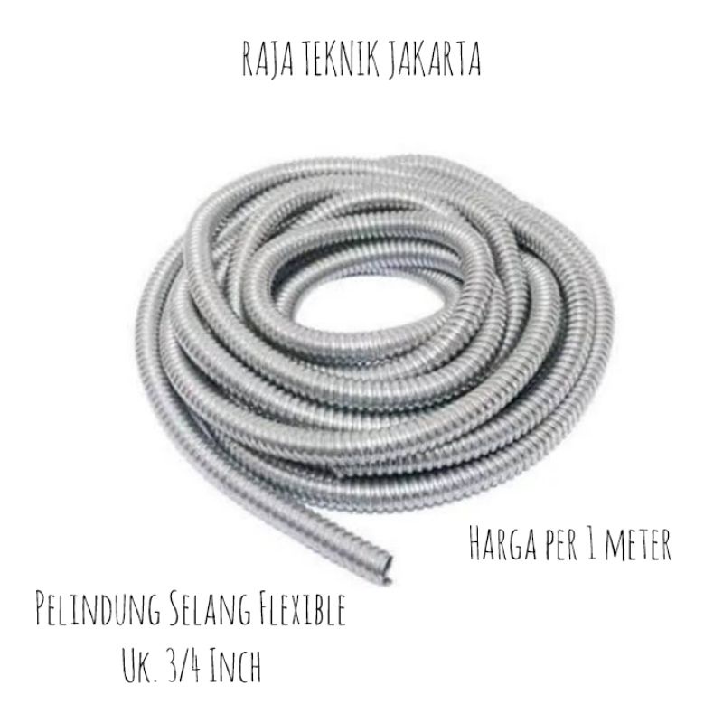 Jual Selang Spiral Flexible Metal Conduit / Selongsong Pelindung Selang Gas LPG | Shopee Indonesia