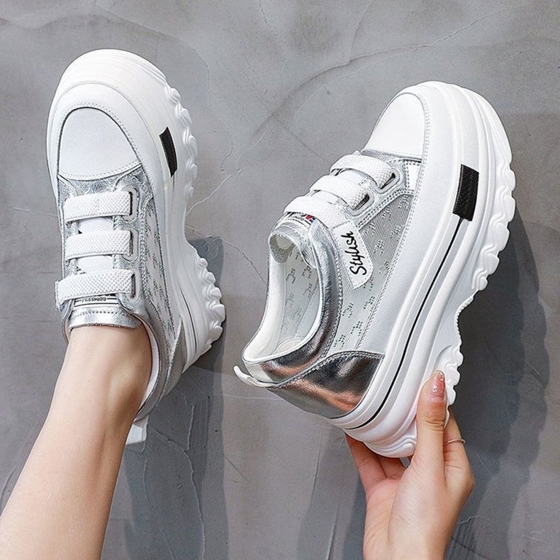 Jual Sepatu Wanita Sol Tinggi Sepatu Wedges Cewek Santai Sneakers ...