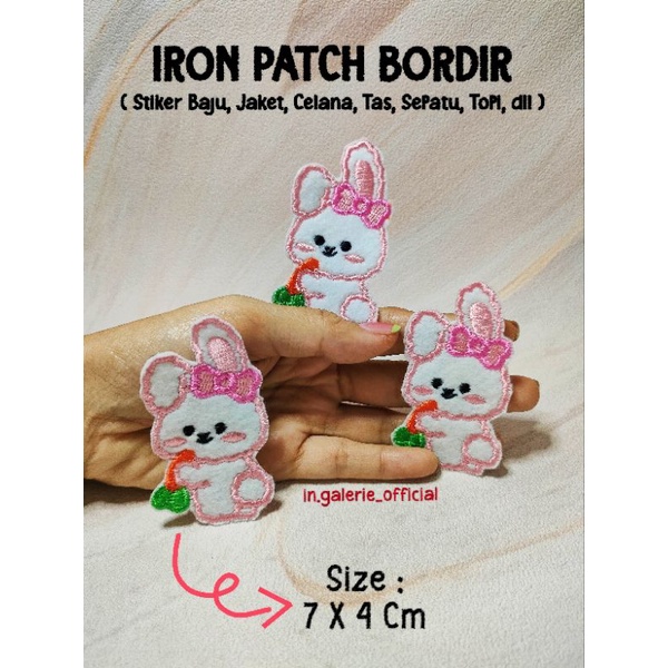 Jual ( SUDAH ADA LEM ) Stiker Bordir Baju Celana Jaket Tas Topi dll ...