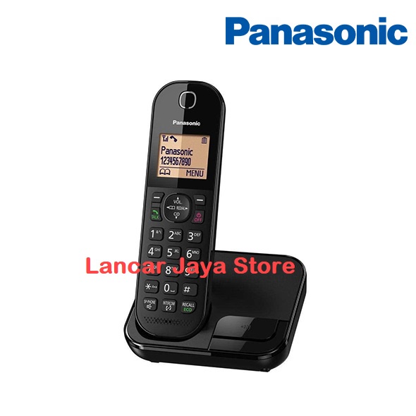 Jual Telepon Wireless Panasonic KX-TGC410 Telpon Panasonic KX-TGC410 Hitam | Shopee Indonesia