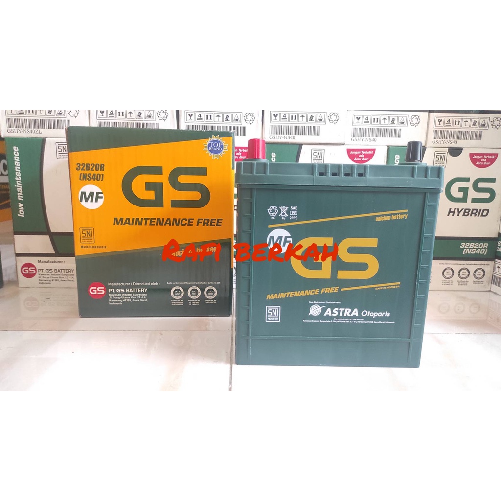 Jual Aki Mobil Daihatsu Xenia, Terios, Grand Max NS40 GS MF (AKI KERING) | Shopee Indonesia