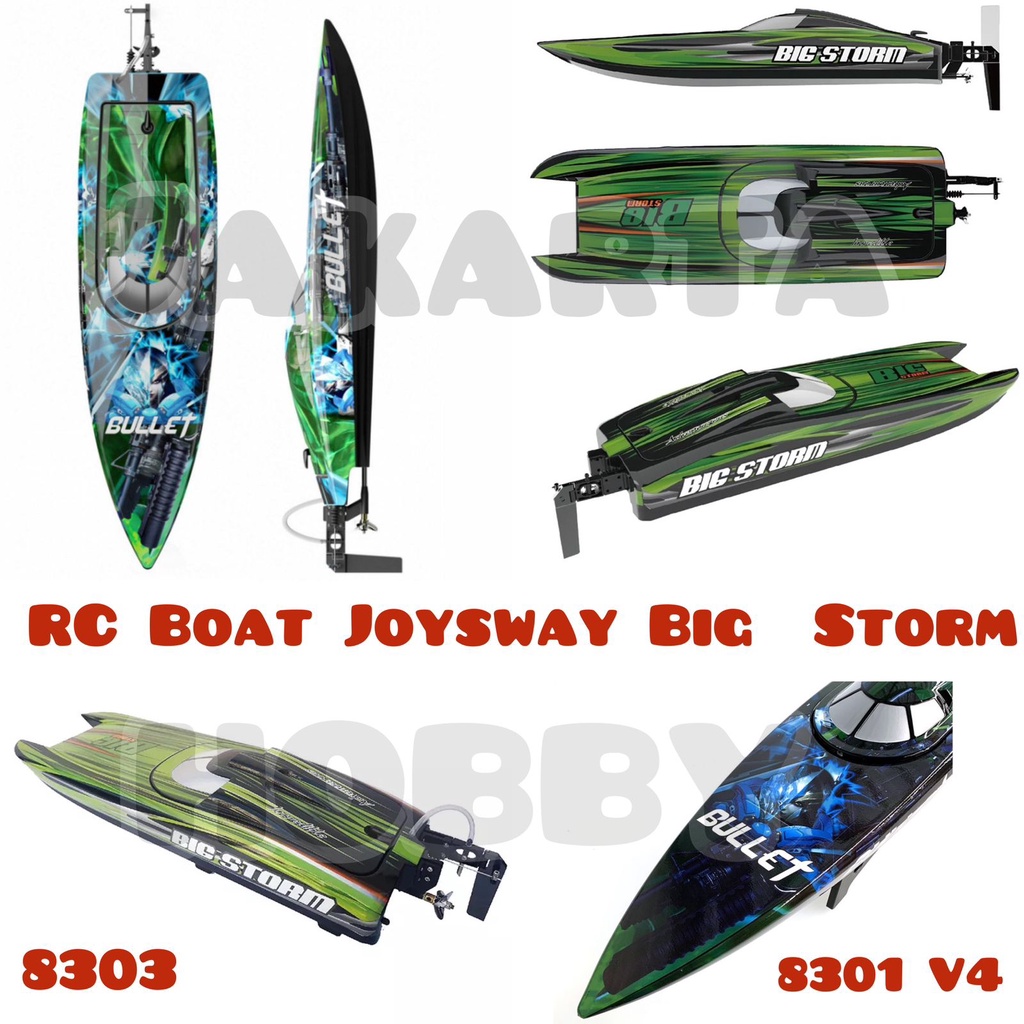 Jual RC Speed Boat Joysway Big Storm 8303 8301 V4 Brushless 2.4G 2CH ...