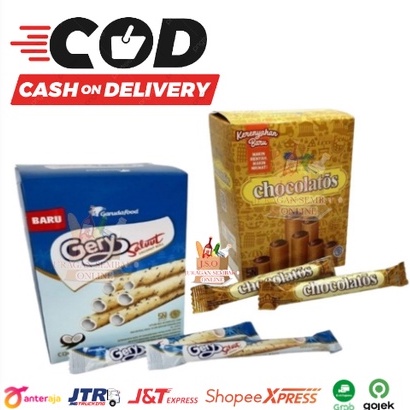 Jual ( JSO ) GERY CHOCOLATOS Roll Gery Salut Saluut 1 box 24 pcs Coklat ...
