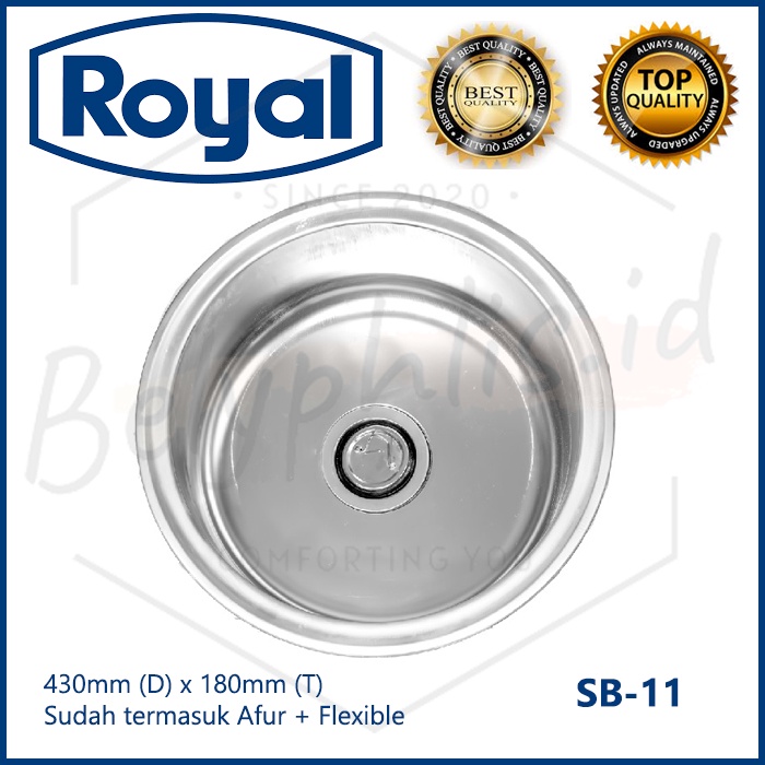 Jual SB-11 | Bak Cuci Piring Royal | Kitchen Sink | BCP Stainless Bulat ...