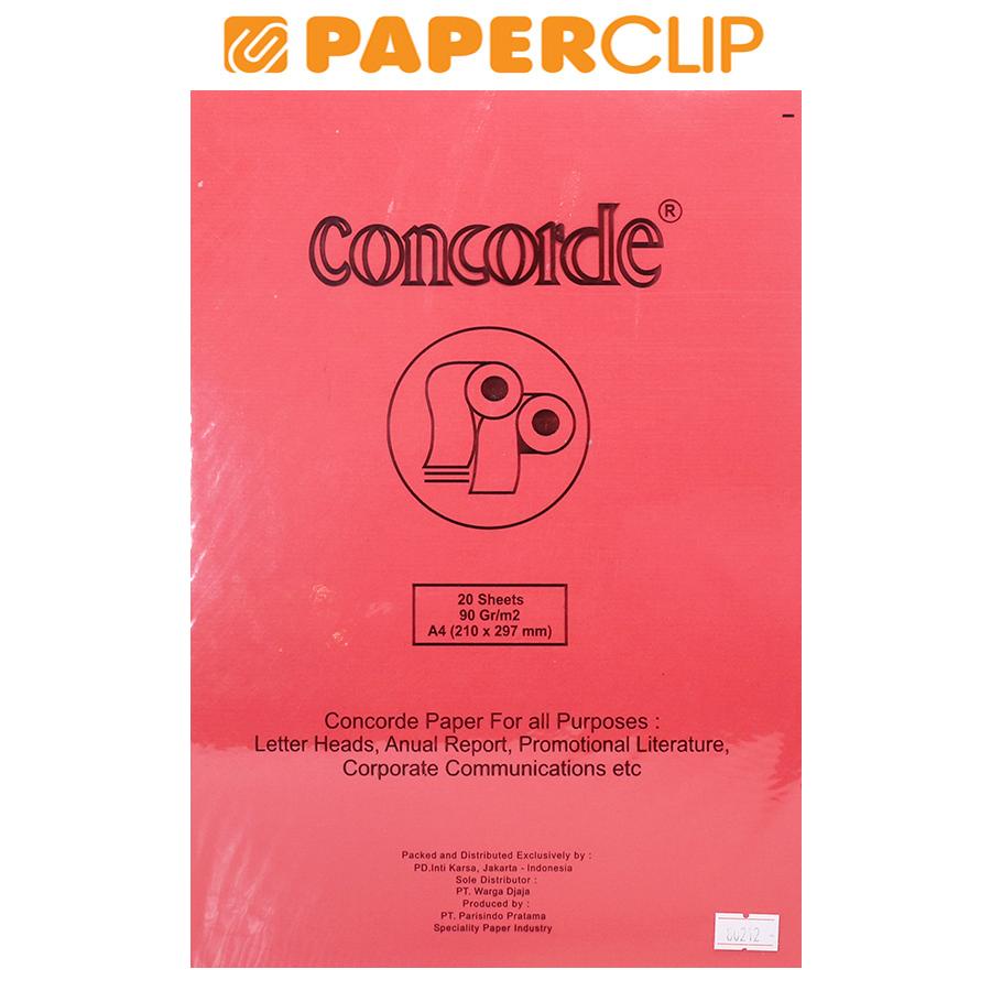 Jual KERTAS CONCORDE 80212 90G A4 ISI20 | Shopee Indonesia
