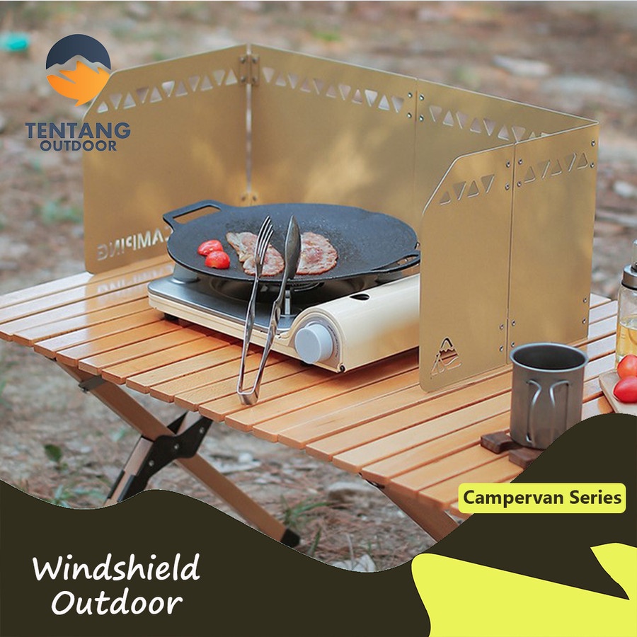 Jual Windshield Plat Penahan Angin Kompor Camping Portable Stove ...