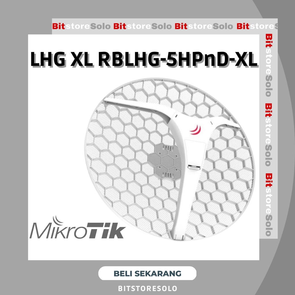 Jual ANTENA AKSES ACCESS POINT OUTDOOR MIKROTIK LHG XL RBLHG-5HPnD-XL ...