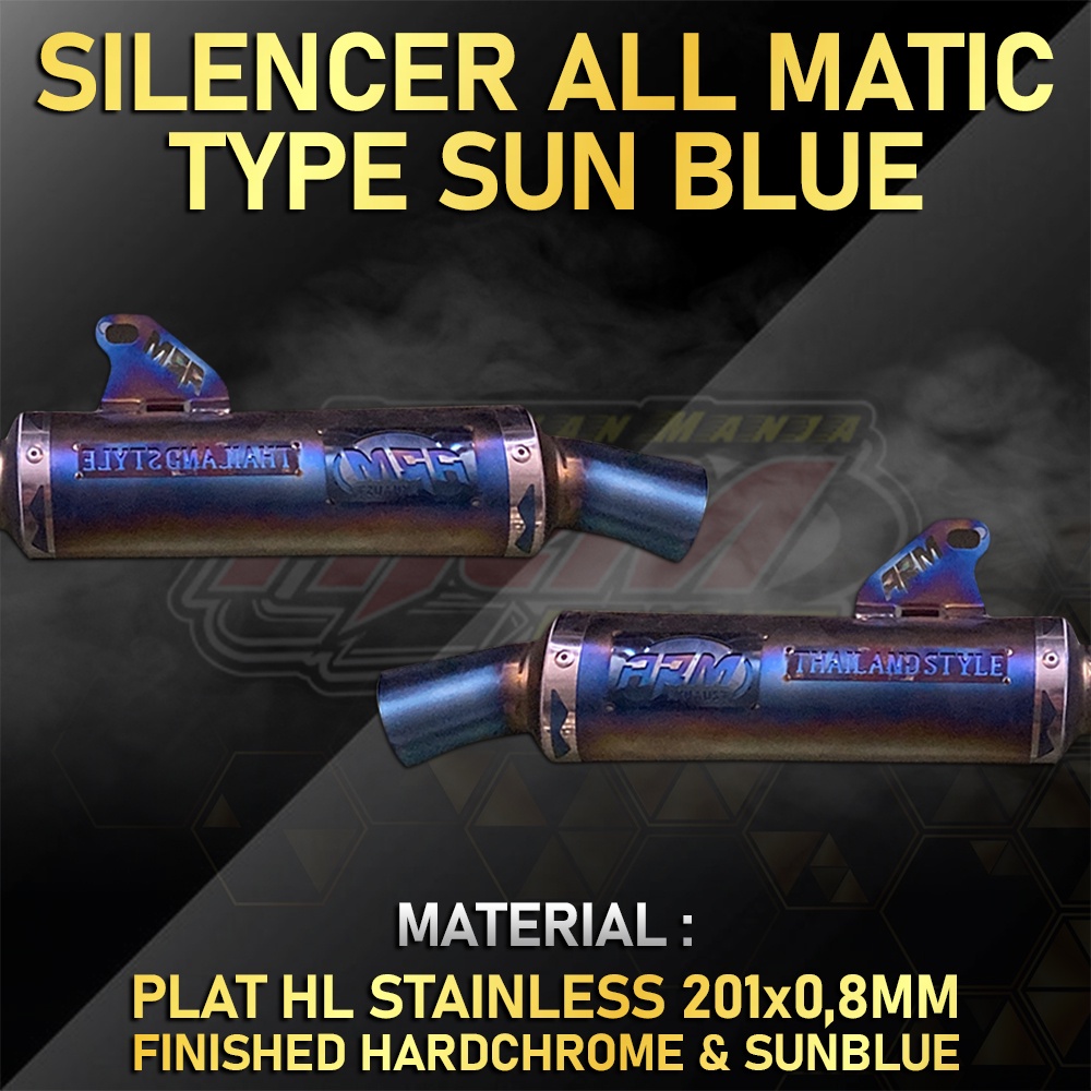 Jual SILENCER ONLY TYPE SUN BLUE ALL MATIC | Shopee Indonesia