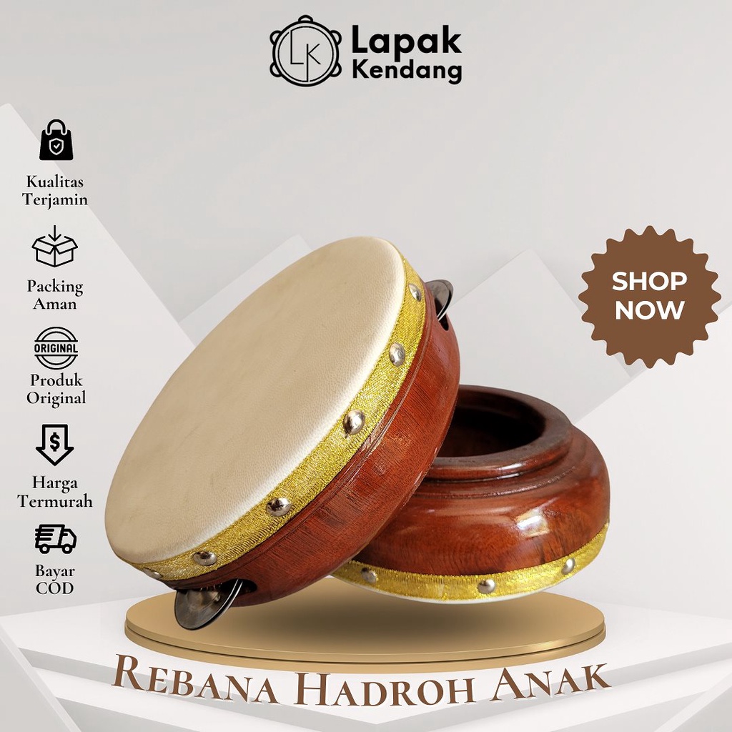 Jual Rebana Anak 16cm Kecrek Mainan Hardoh Anak Kecil Murah Keplak ...