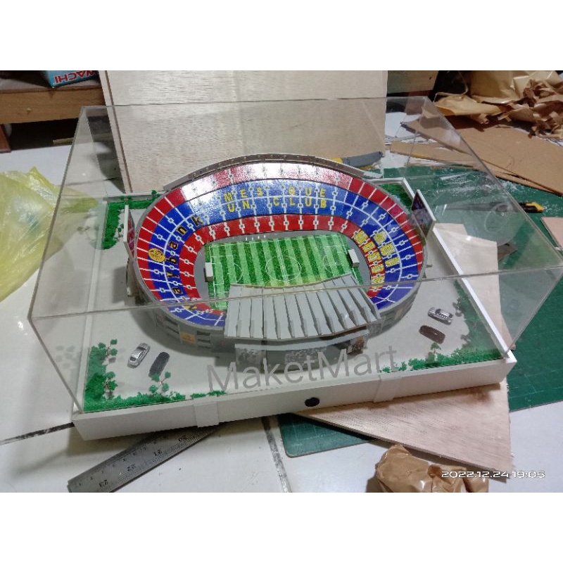 Jual Miniatur Stadion Maket Stadion Diaroma Camp Nou Barcelona dengan ...