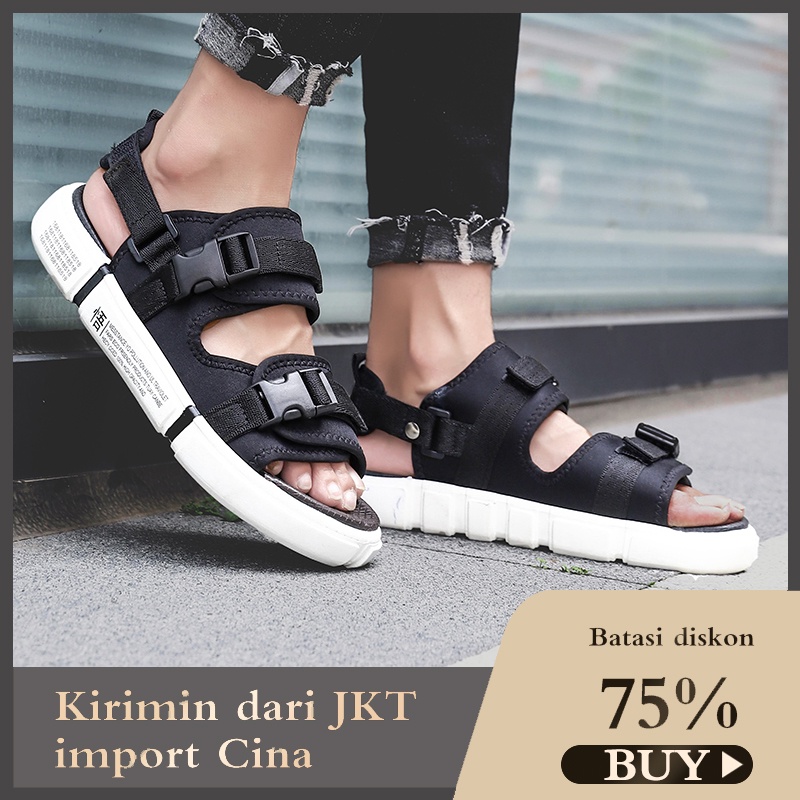 Jual [ COD + Kirim Hari ini ] - 100%IMPORT - SANDAL PRIA / Tali ...