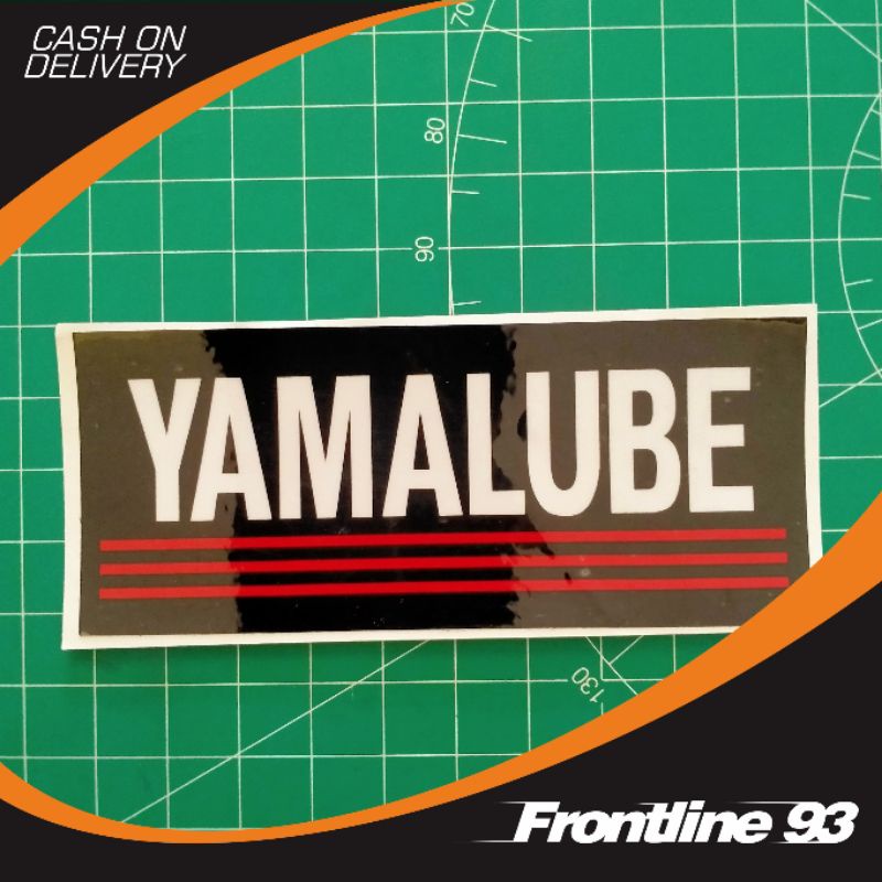 Jual Sticker Print n Cut YAMALUBE laminasi glossy stiker racing mobil ...