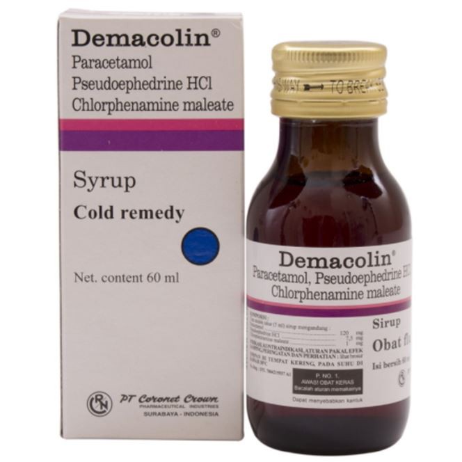 Jual Demacolin Sirup 60 ml Obat Flu | Shopee Indonesia