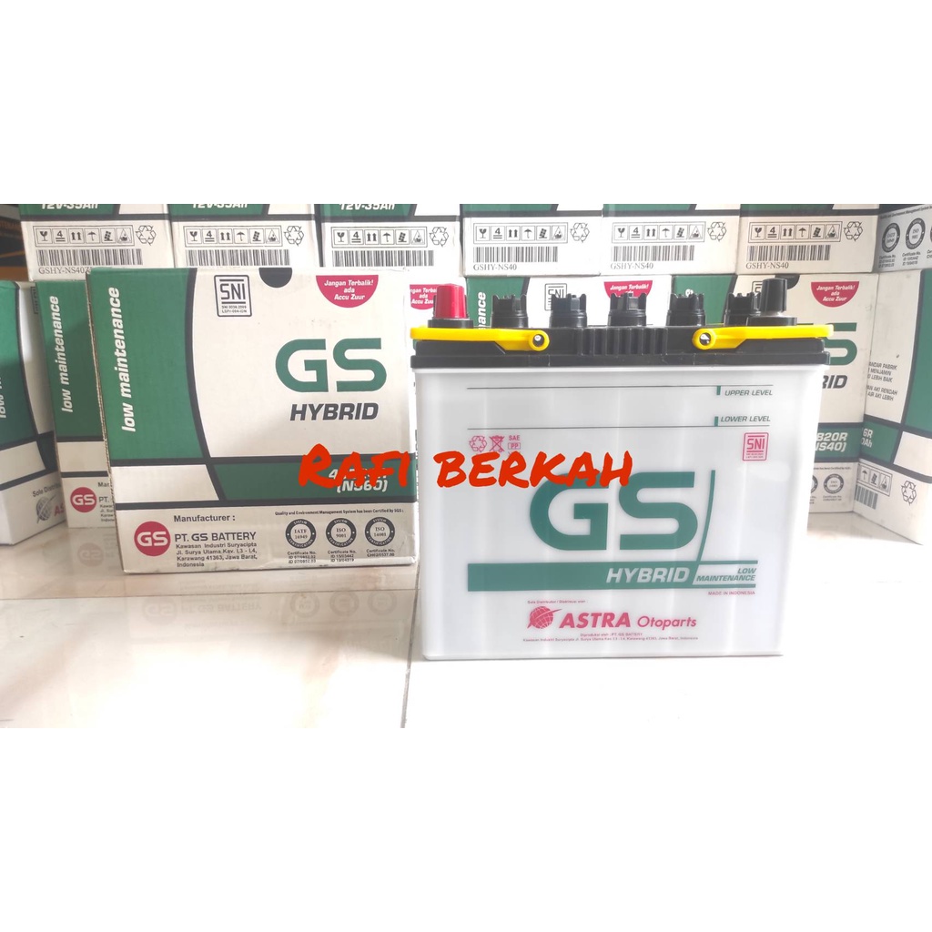 Jual Aki Mobil Daihatsu Terios, Xenia, Luxio GS astra NS60 hybrid aki basah | Shopee Indonesia