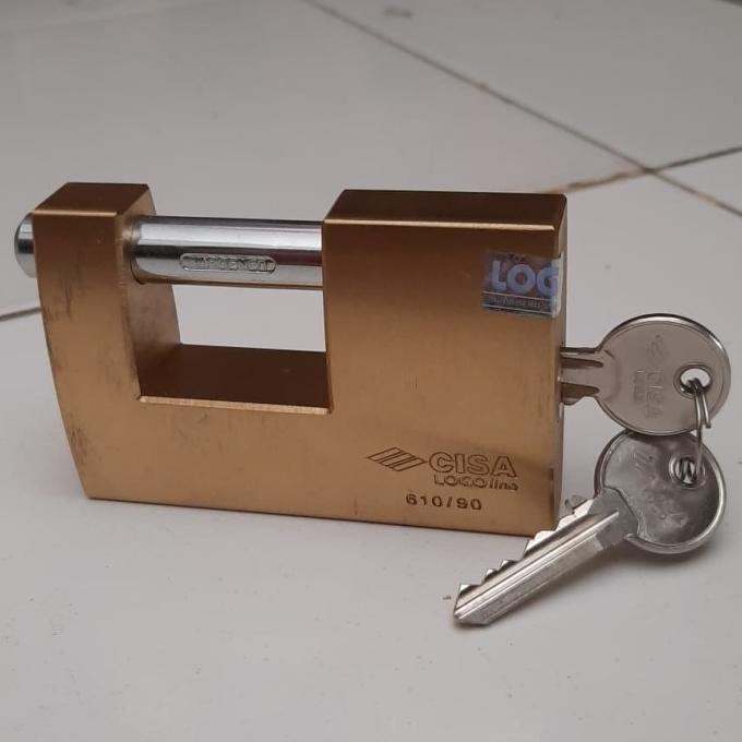 Jual Gembok Pagar Rumah Gembok gudang CISA LOGO line 90 mm gembok bagus ...
