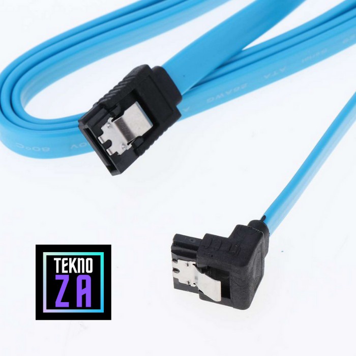 Jual Kabel SATA Panjang 1 Meter / 100 cm Lurus + Siku 6Gbps | Shopee ...