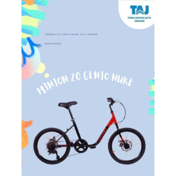Jual SEPEDA BICYCLE GENIO Sepeda Minion 20 Inch Genio Nuke Rem Cakram ...