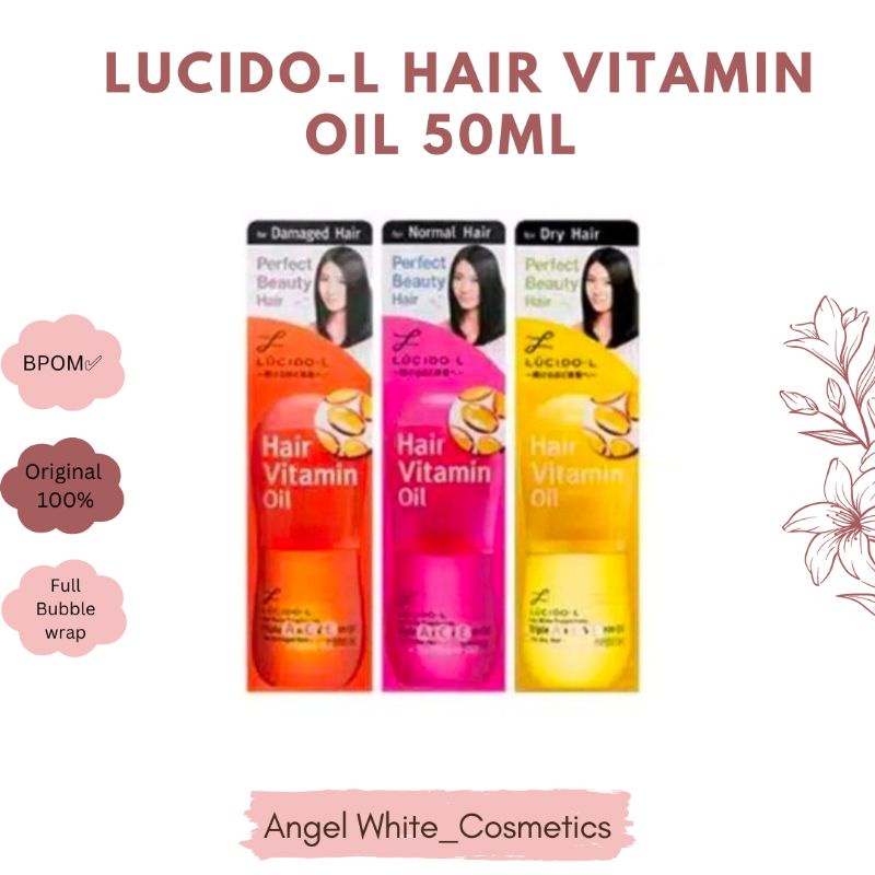 Jual ORIGINAL 100% LUCIDO-L HAIR VITAMIN OIL 50ML READY SIAP KIRIM ...