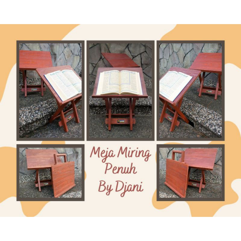 Jual [Bisa diatur kemiringan meja ] Meja Baca Al Quran/ Tatakan Al ...