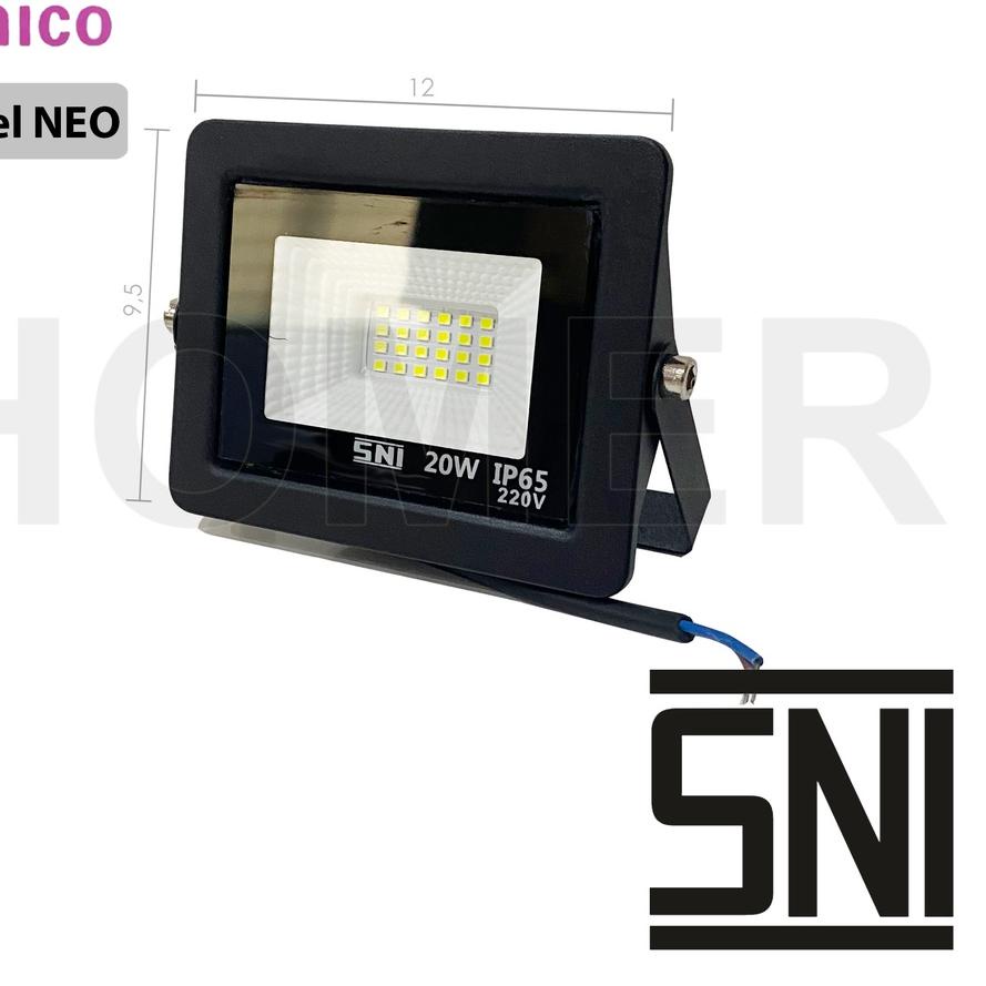 Jual Restock lampu led sorot / tembak / floodlight / outdoor / lapangan 20w 20 w 20 watt 20watt ...