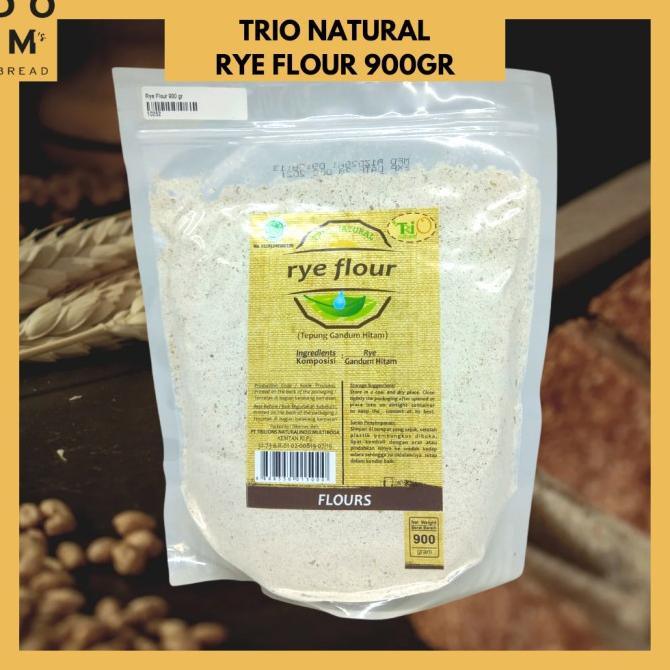 Jual Tepung Rye Trio Natural (Wholemeal Rye Flour) 900 Gr Premium ...
