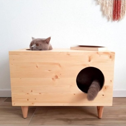 Jual rumah kucing atau box kucing box tempwt tifur kucing atai tempat ...