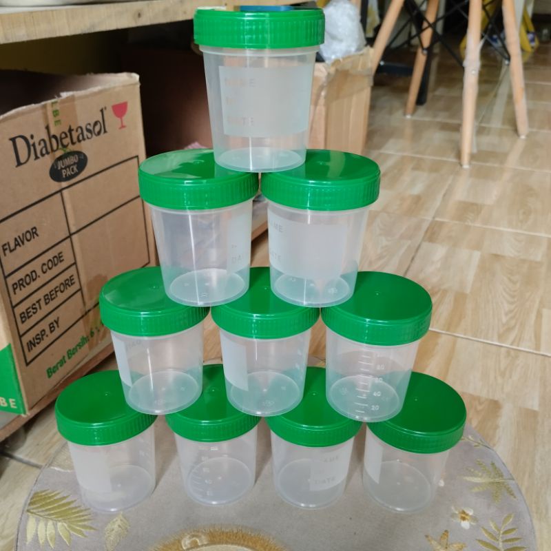 Jual Pot urine/urine specimen bottle grand 100ml - 10's | Shopee Indonesia