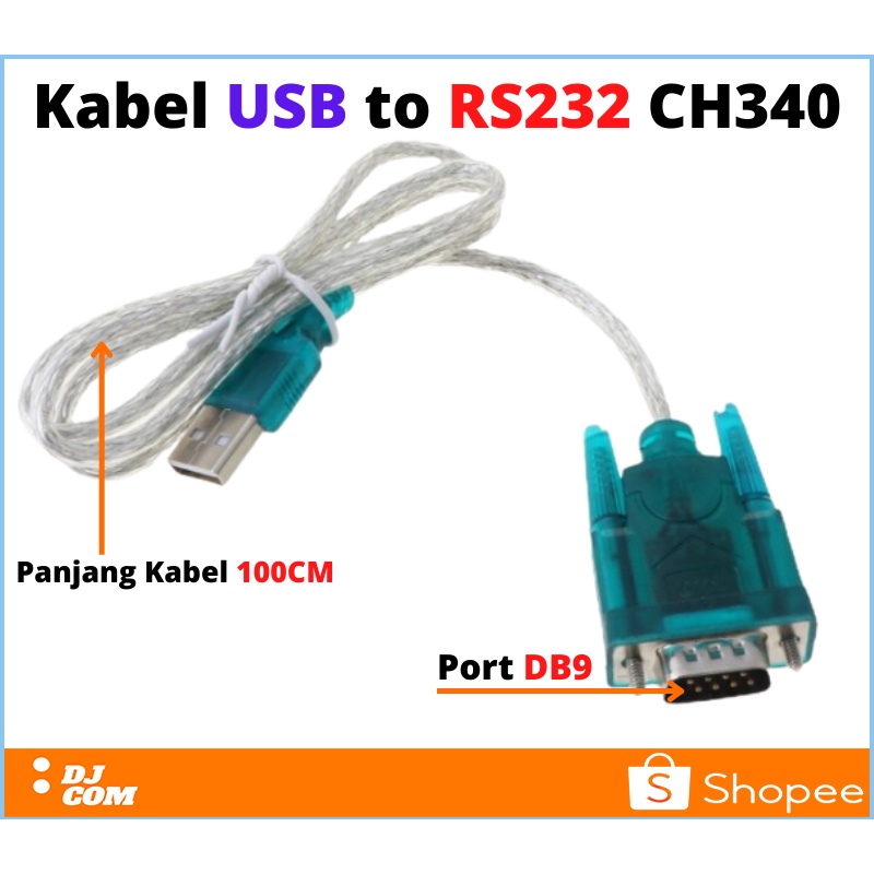 Jual Kabel USB to RS232 CH340 Serial Port DB9 | Shopee Indonesia