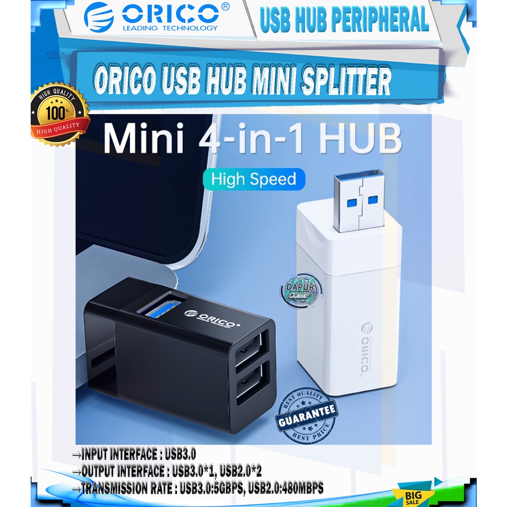 Jual ORICO USB HUB 3.0 3PORT USB HUB ORIGINAL | Shopee Indonesia