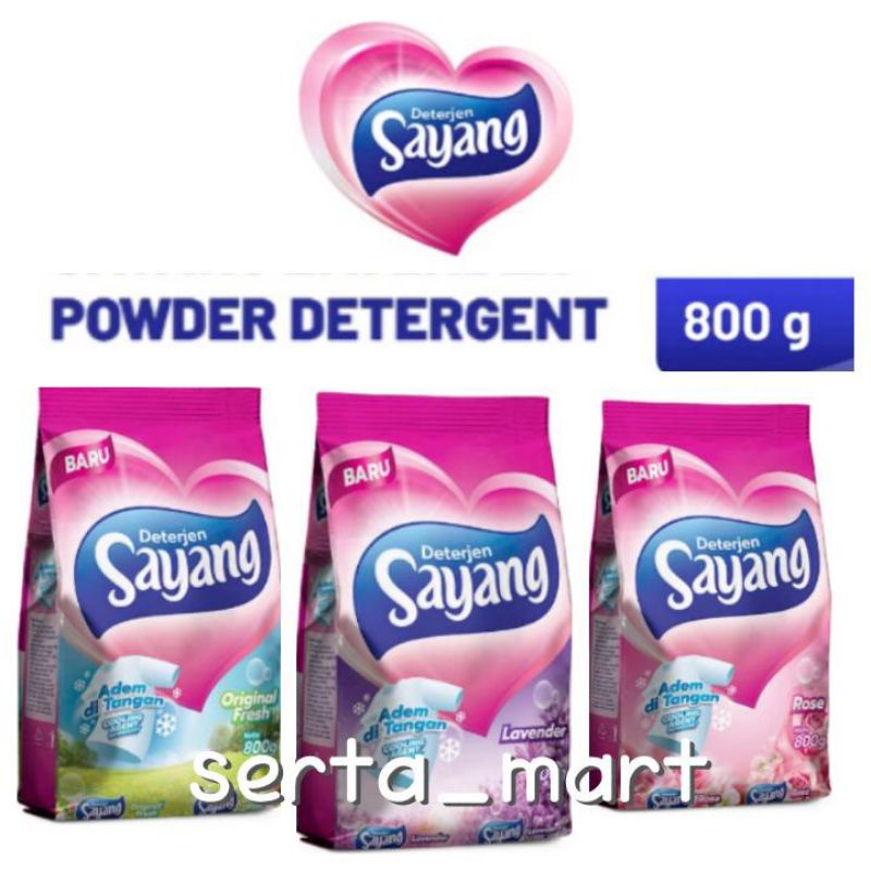 Jual Sayang Powder Detergent 800gr - Deterjen Bubuk Sayang Original ...