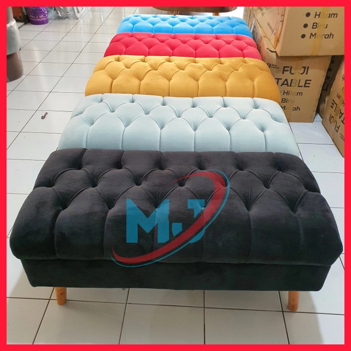 Jual Sofa Bench Minimalis / Stool / Sofa Bench Bahan Bludru Lembut 100 ...