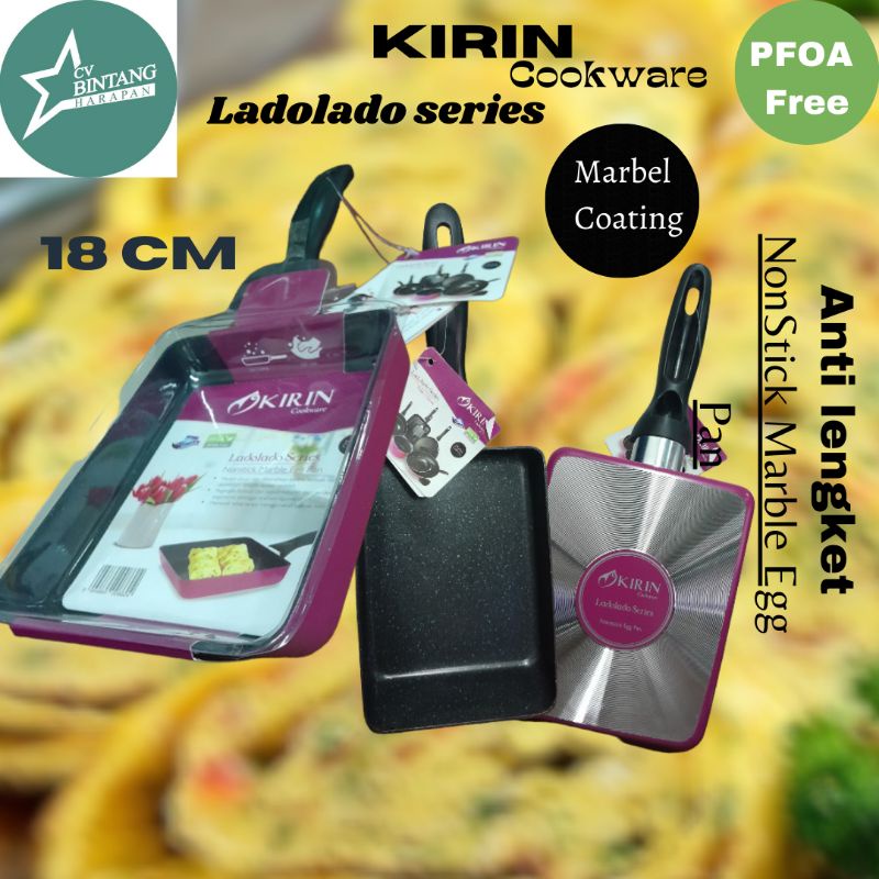 Jual Jual KIRIN EGG PAN LADOLADO Teflon Classic Anti Lengket 18cm ...