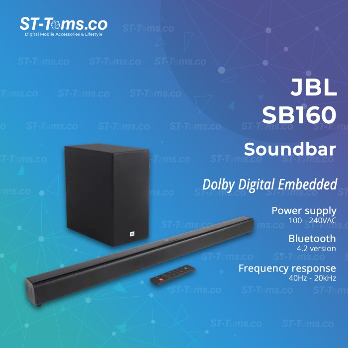 Jual JBL SB160 SB 160 Soundbar with Wireless Subwoofer 2.1 channel ...