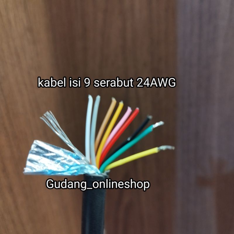 Jual Kabel Isi 9 Data Serial Serabut 24 AWG Brother Union per 10 mtr ...