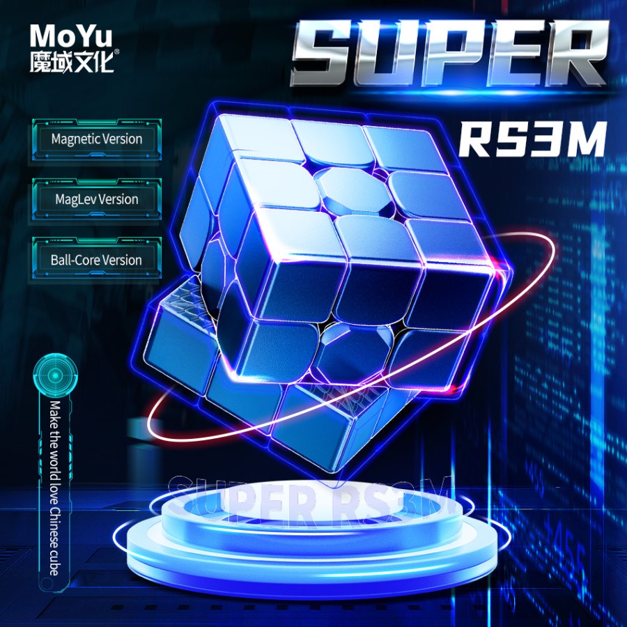 Jual Magic Cube 3x3 Moyu Super RS3M 2022 Puzzle Kubus Magnetik 3x3x3 ...
