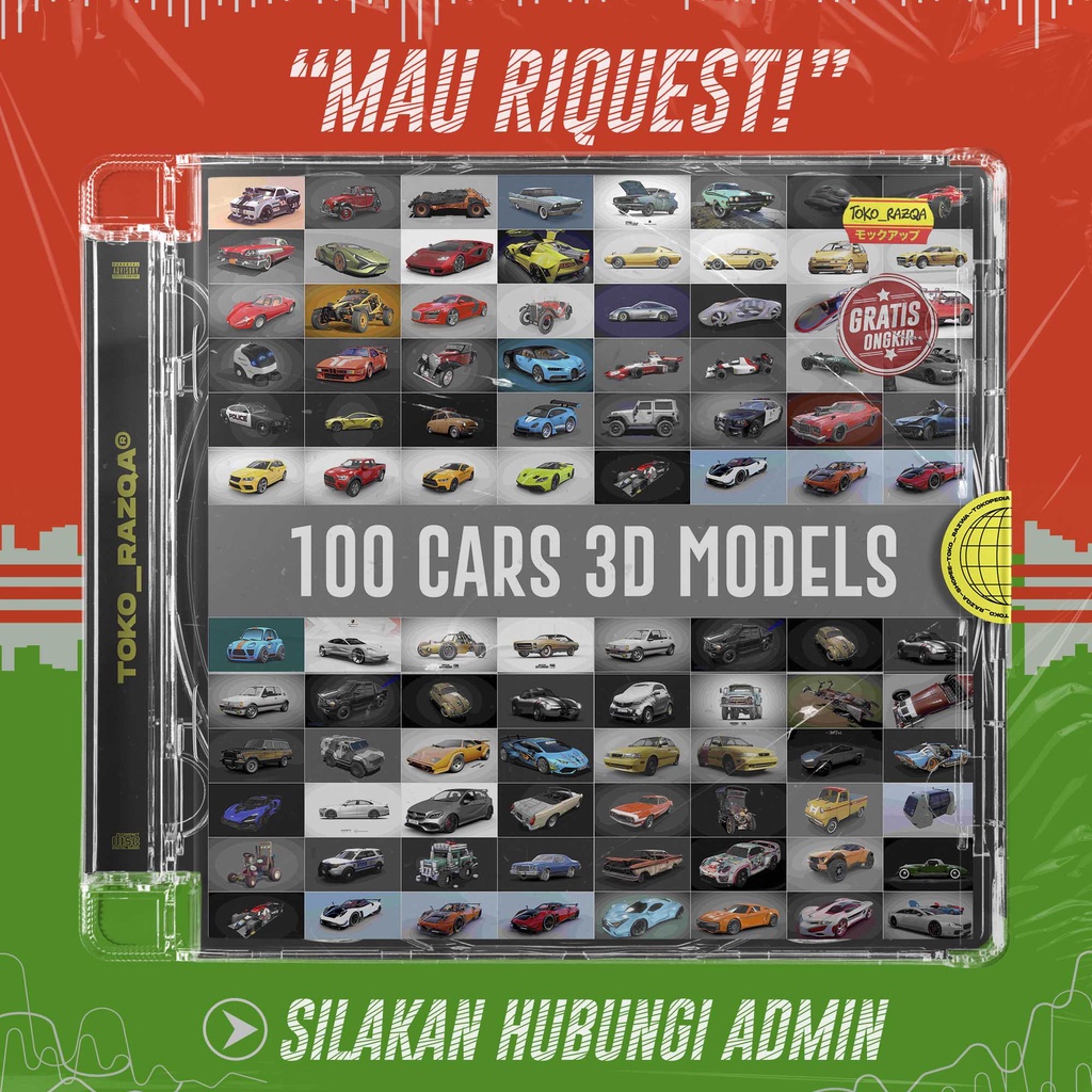 Jual 100 Cars 3D Models with 2k + 4k Textures - FBX & Blender 3D ASSETS ...