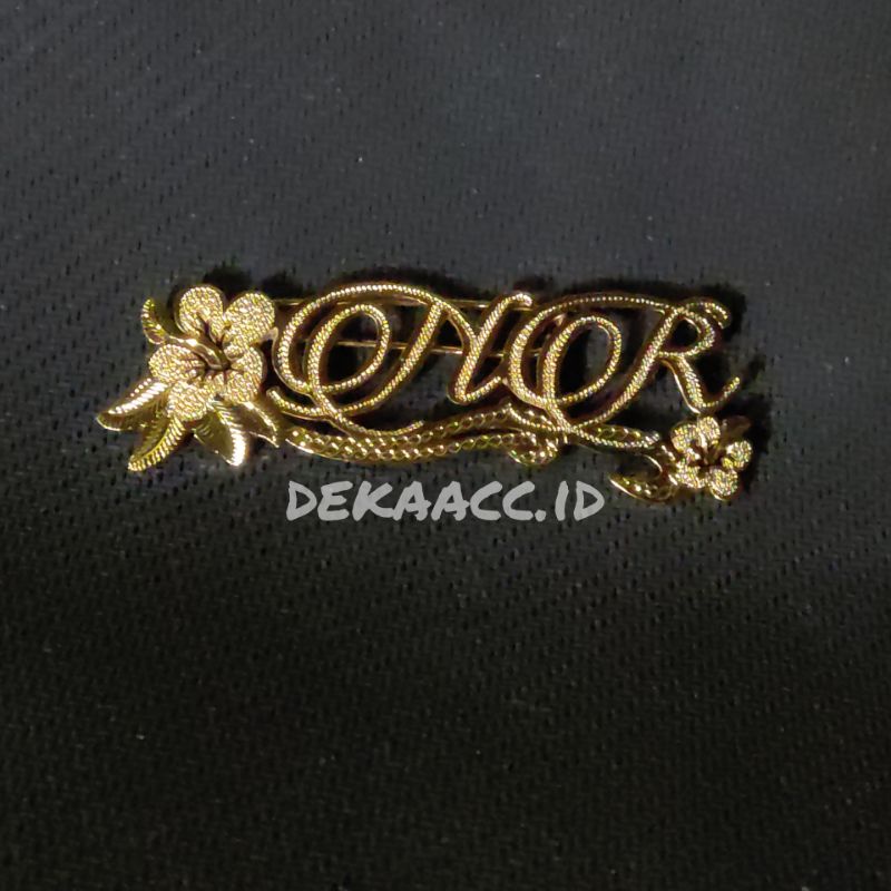 Jual BROS NAMA CUSTOM LAPIS EMAS 24K | Shopee Indonesia