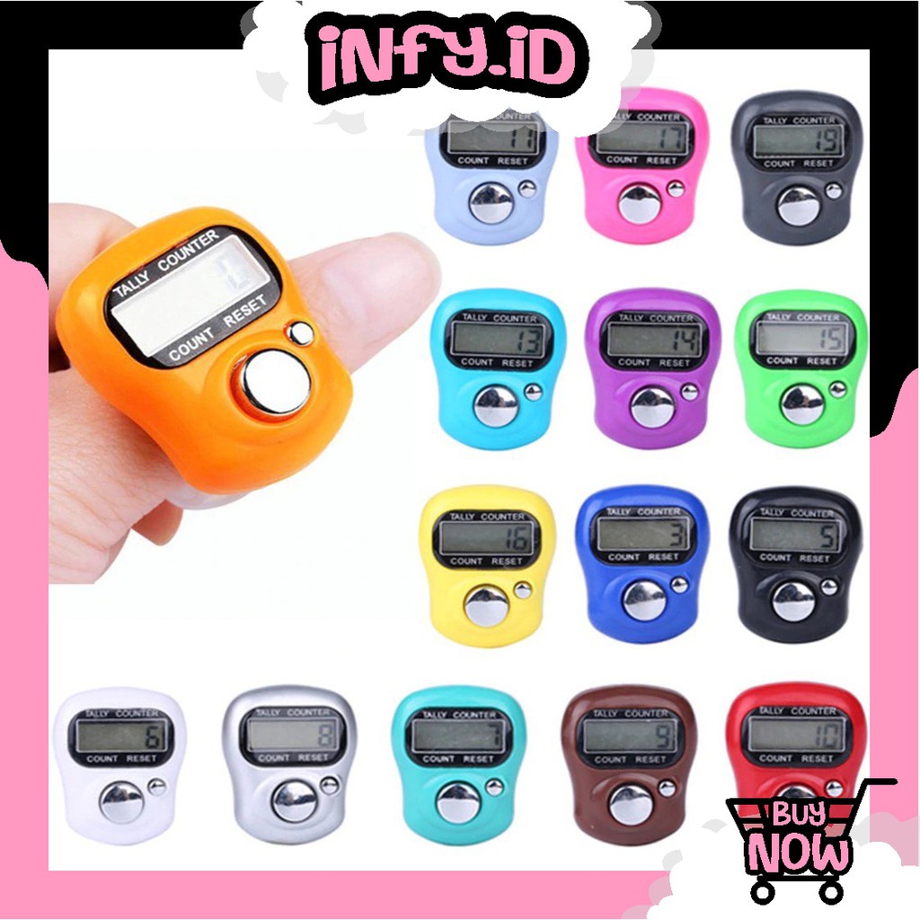 Jual INFY - Alat Hitung Digital Led Tasbih Jari Counter Tally Tasbeh ...