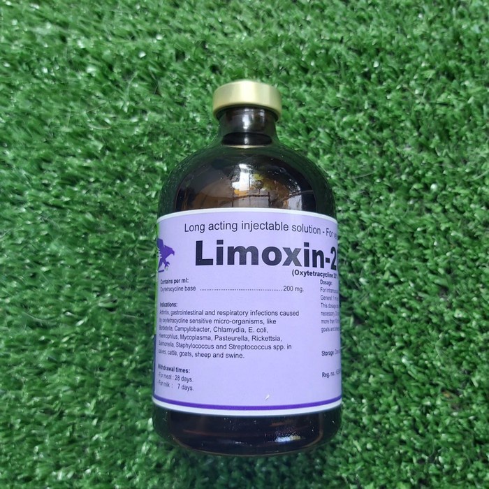 Jual Limoxin 200 LA isi 100 ml Long Acting Injeksi Antibiotik Spektrum ...
