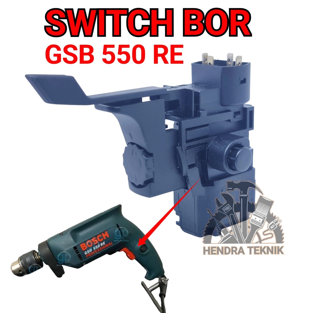Jual SWITCH BOR 13MM GSB 550 RE SAKLAR BOR SKAKEL BOR BOSCH GSB550RE ON ...