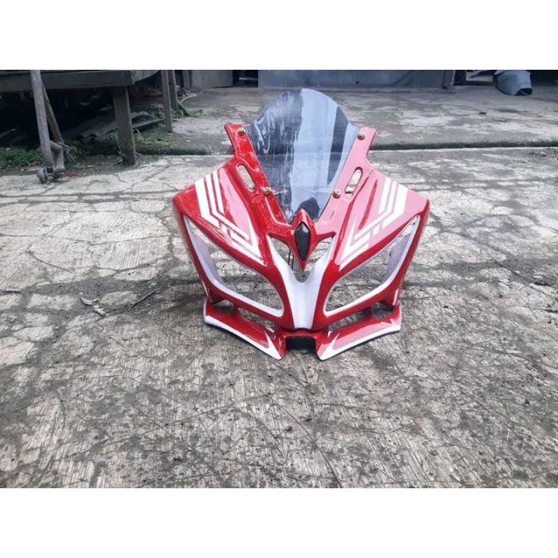 Jual headlamp/topeng kedok+winglet R15 v2 model R6 | Shopee Indonesia