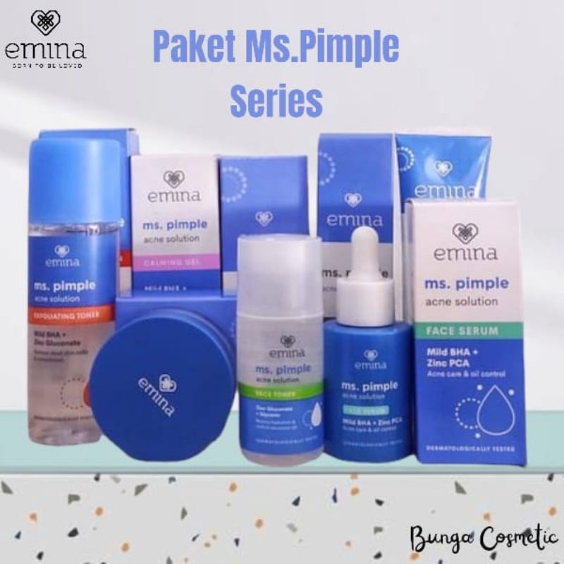 Jual EMINA Paket Acne Ms Pimple Series Lengkap | Shopee Indonesia