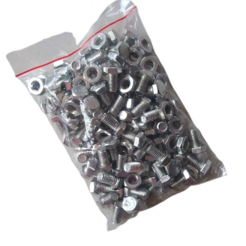 Jual Mur Baud Siku Lubang 8x15mm Isi 60 Pcs | Shopee Indonesia