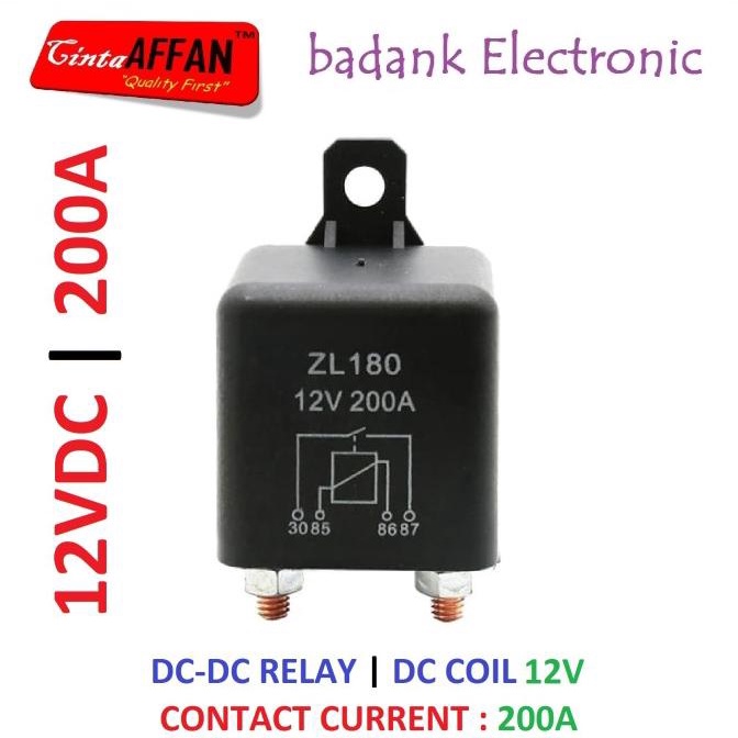 Jual COIL 12V DC-DC Relay 200A Automotive Heavy Duty High Current ...