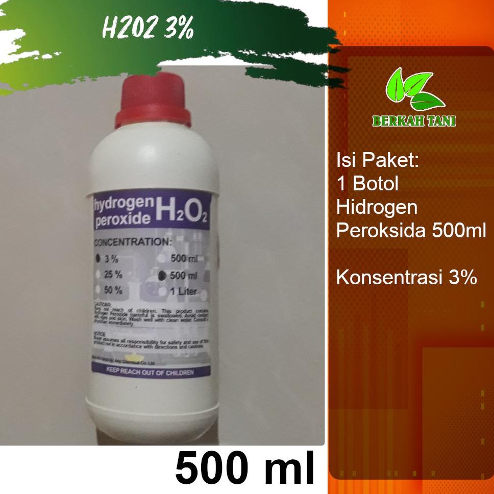 Jual PRODUK KEREN Hidrogen Peroksida H2O2 Hydrogen Peroxide 3 % 500 ml ...