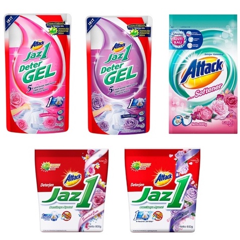 Jual Attack detergen softener 750gr, jaz1 detergen bubuk semerbak cinta ...