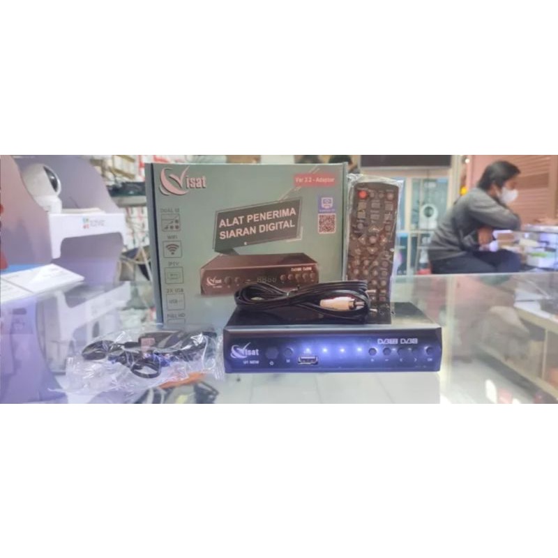 Jual SET TOP BOX DVB - T2 VISAT - U1 NEW 2022 Ver 22 - ADAPTOR ALAT PENERIMA SIARAN DIGITAL FULL ...