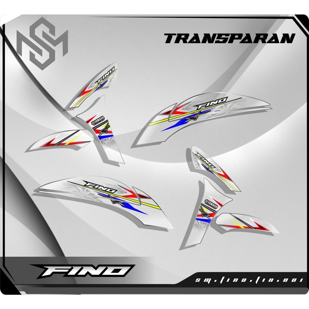 Jual Stiker Fino Fi New Striping Transparan - Sticker Motor Yamaha Fino ...